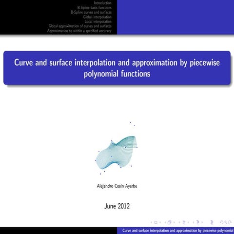 Curve and surface interpolation and approximation | PDF