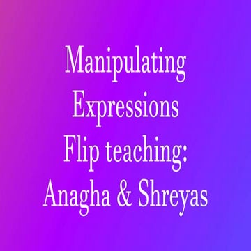 Math flip teaching | PPT