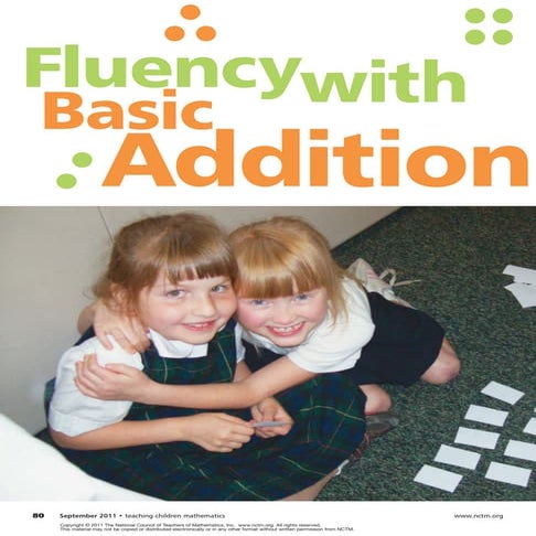 Math Fluency | PDF
