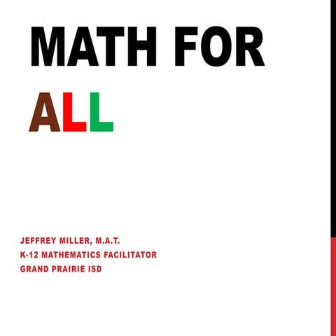 Math for ALL | PPTX