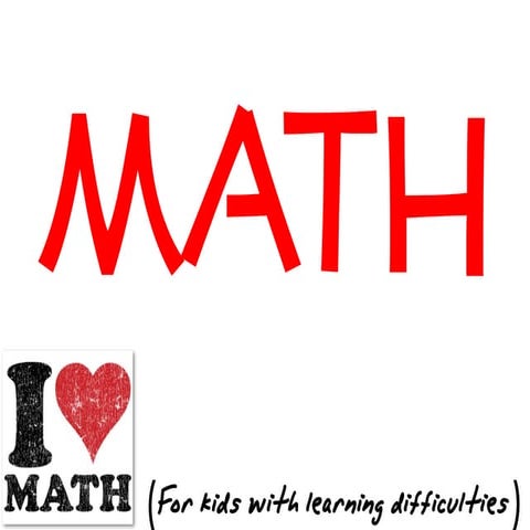 Math for students with learning difficulties | PDF