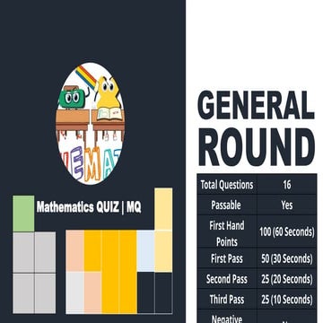 Math Quiz General Round Junior Level.ppt