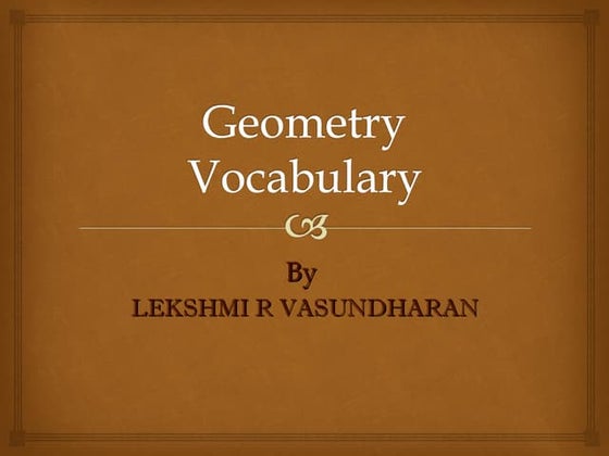 Geo vocabulary | PPT