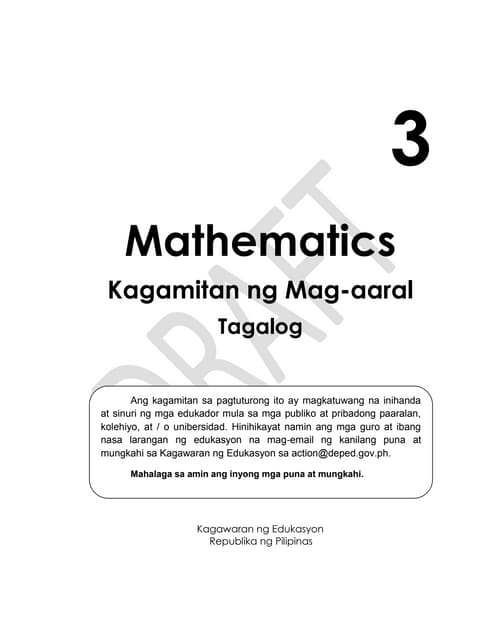 NUMERACY WORKSHEETS for kindergarten Matatag | PPTX