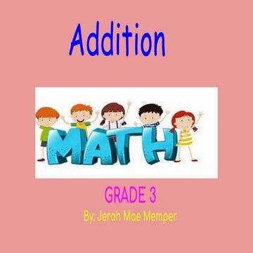 Math grade 3 by jerah mae memper | PDF