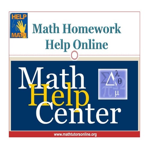 Math homework help online | PPT