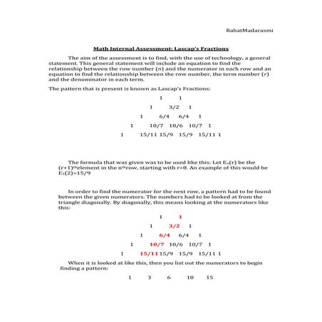 Math ia analysis | PDF