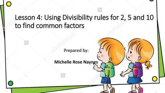 Presentation1.pptx Divisibility Rules Grade 5 | PPTX | Education