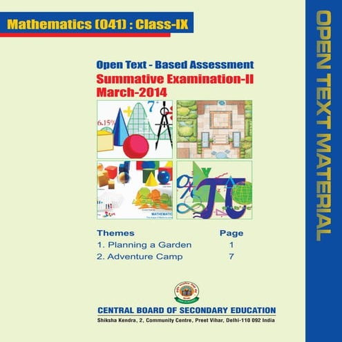 CBSE Open Textbook Mathematics | PDF