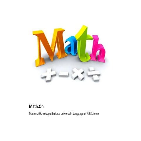 Math on - Universal Language | PPT