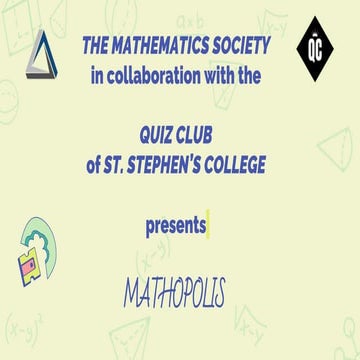 Mathopolis Finals 2021 | PPTX