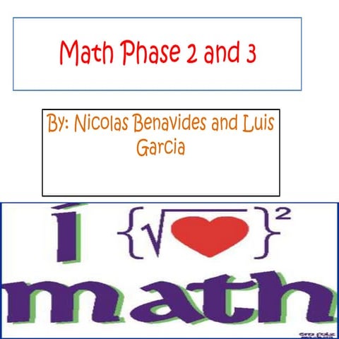 Math phase 2 and 3 | PPTX