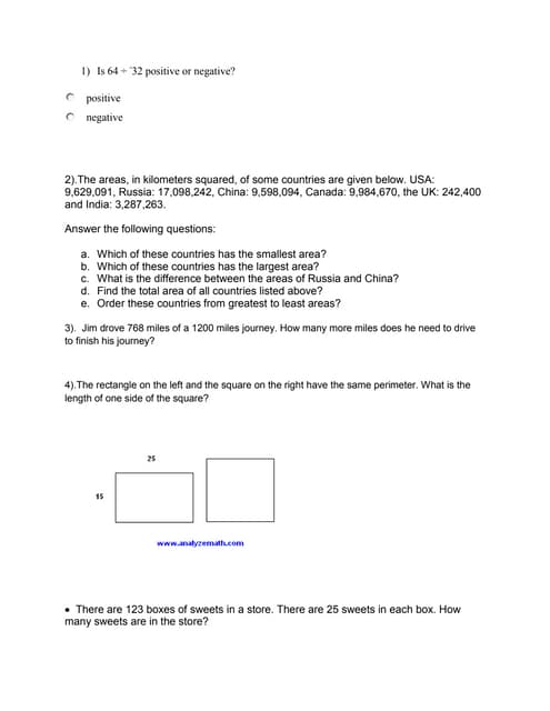 Mathematics Quiz - Tie Breakers | PPTX