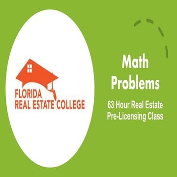 Real Estate Math problems | PPT