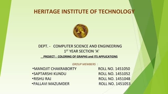 Graph coloring using backtracking | PPTX