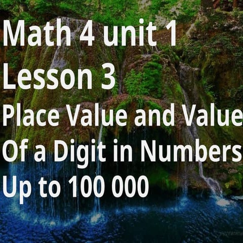 MATH Q1 Lesson 3 Place Value and Value of a Digit in Numbers up to 100 ...