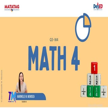 Mathematics Grade 4 Quarter three week 4 | PPTX