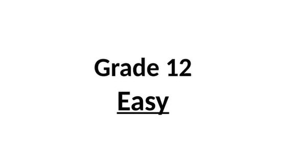 Math Quiz Easy Sample for Grade 12 .pptx