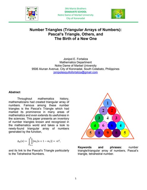 Pascal Triangle Ppt