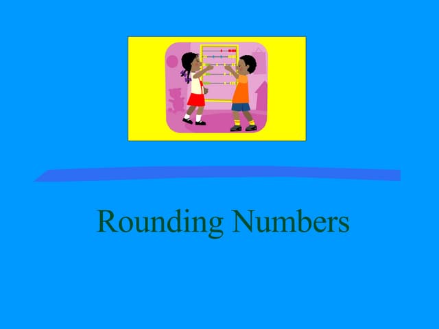 Rounding whole numbers | PPTX