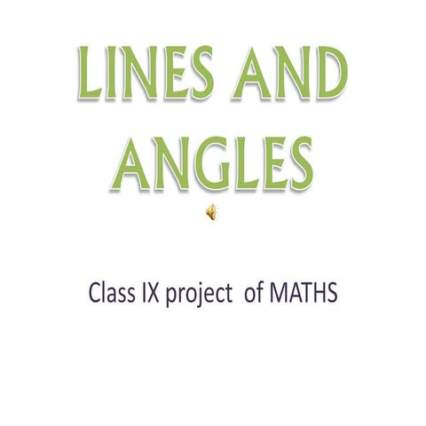 lines and angles | PPT