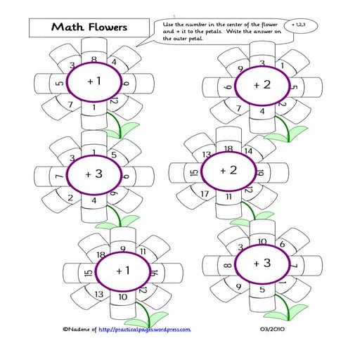 Maths flowers | PDF