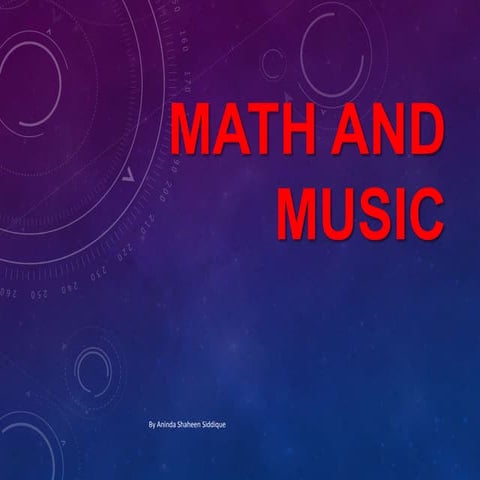 Maths and music ppt | PPTX