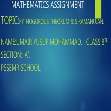 Maths assignment | PPT