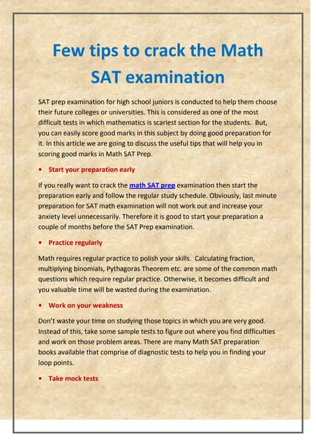 SAT vs ACT | PPTX