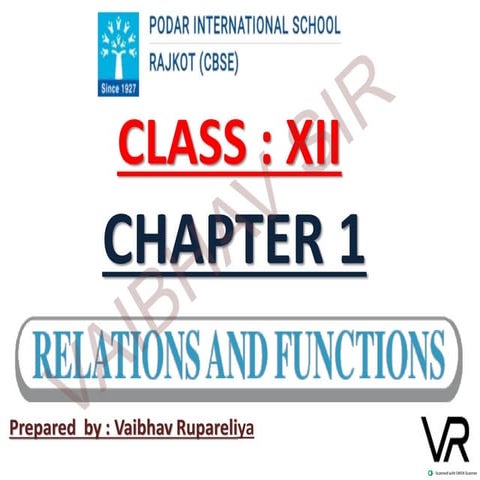 maths chapter 1.pdf. maths class 12th chapter 1 | PDF