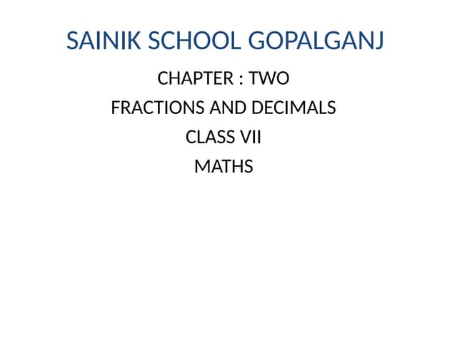 Decimals Ppt