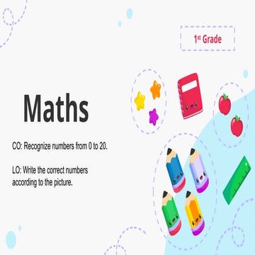 maths class 1 recognize numbers from 0to | PPTX