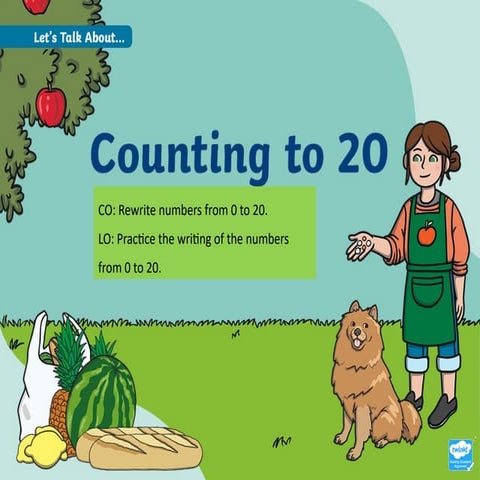 maths class 2 counting to 20 in a concrete | PPT
