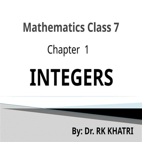 Maths class7 Chapter1 SELECTIVE INDEX OF THE | PPTX