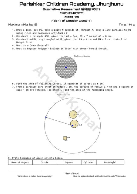 2010 benjamin-kangaroo-past-paper | PDF | Games and Puzzles | Hobbies ...