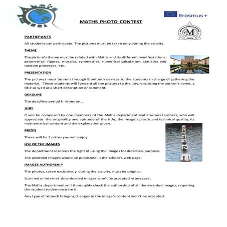 Maths contest guidelines | PDF