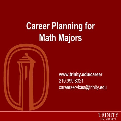 Career Planning for Math Majors | PPT