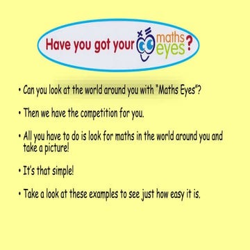 Maths eyes competition october 2019 | PPTX