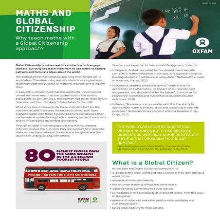 Maths global citizenship_guide | PDF