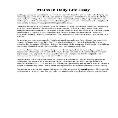 Maths In Daily Life Essay.pdf