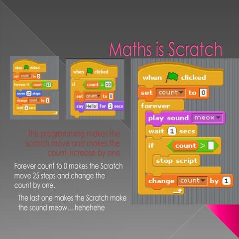 Maths in scratch 2 | PPT