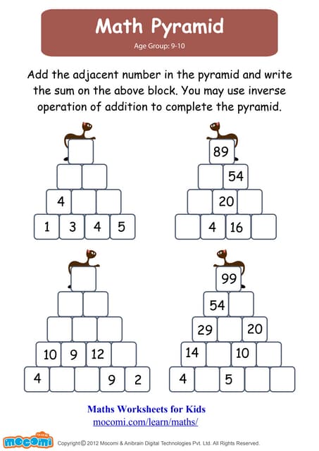 Multiplication square-puzzles