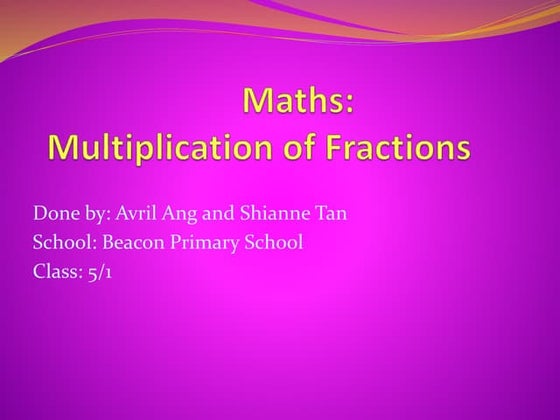 Multiplying Fractions | PPT