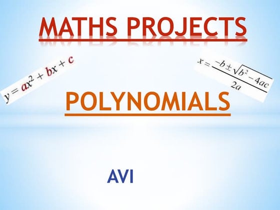 Maths polynomials 9th | PPT