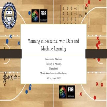 Winning in Basketball with Data and Machine Learning | PPTX