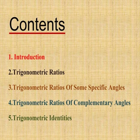 Introduction to trigonometry