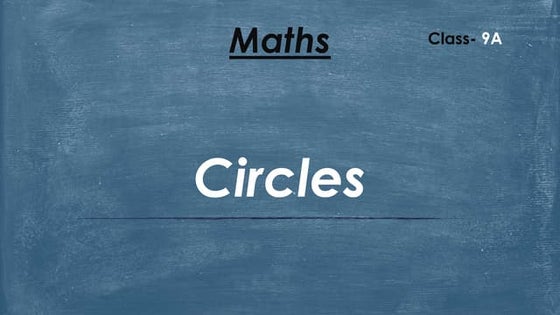 Circles - Maths project | PPT