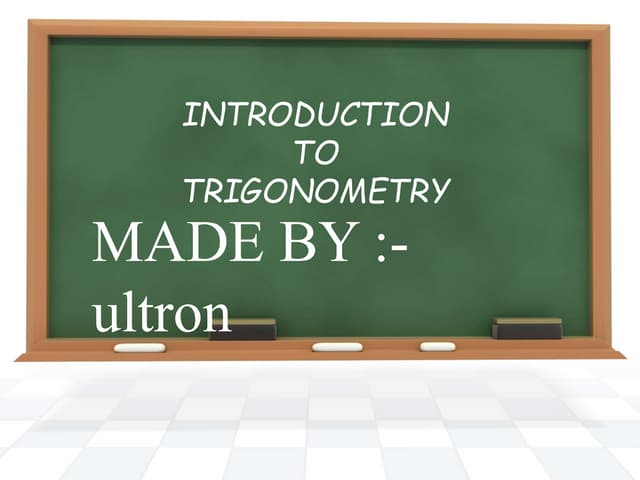 PPT on Trigonometric Functions. Class 11 | PPTX