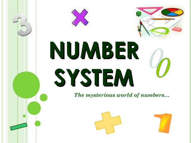 NUMBER SYSTEM CLASS-IX | PPTX