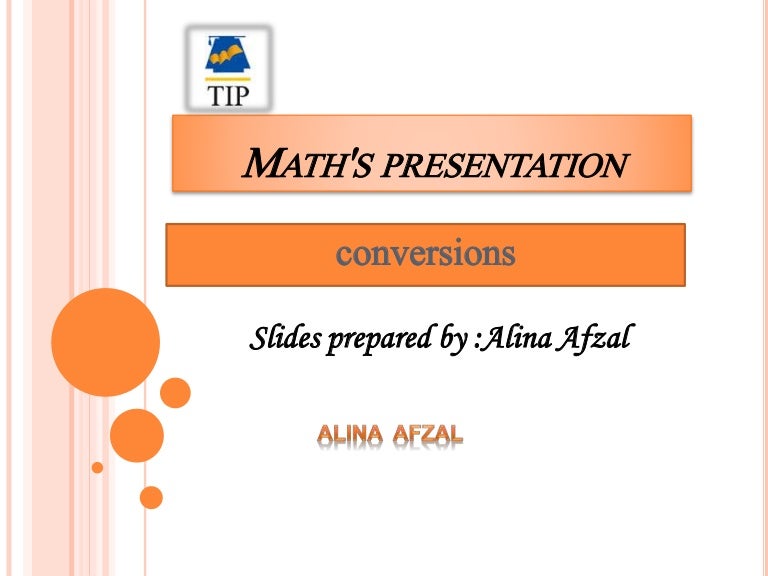Math's presentation
